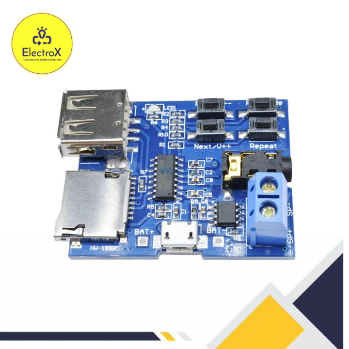 MP3 Lossless Decoder Board With Power Amplifier Module TF Card Decoding ...