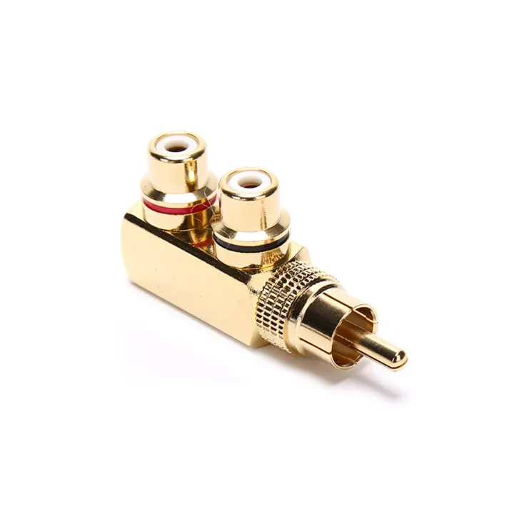 【In-Stock】 AV Audio Splitter Plug RCA Adapter 1 Male to 2 Female F ...
