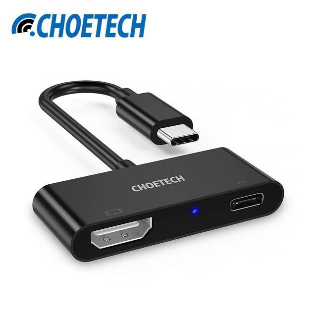 CHOETECH HUB-M03BK USB Hub Type C to HDMI Adapter with USB C Charging ...