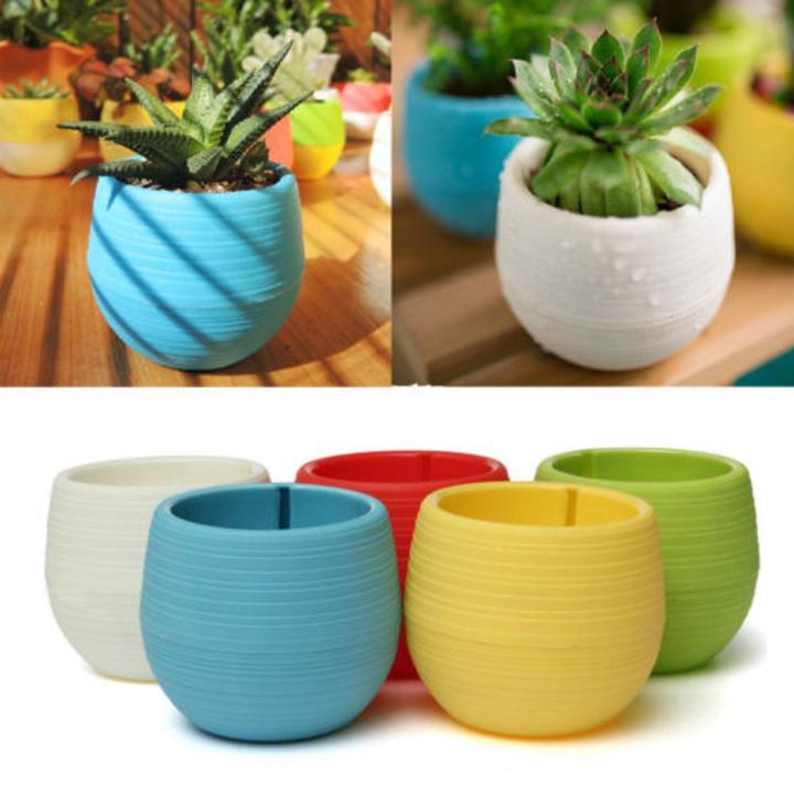 1/5Pcs Mini Plant Small Flower Pot For Office Decoration Home ...