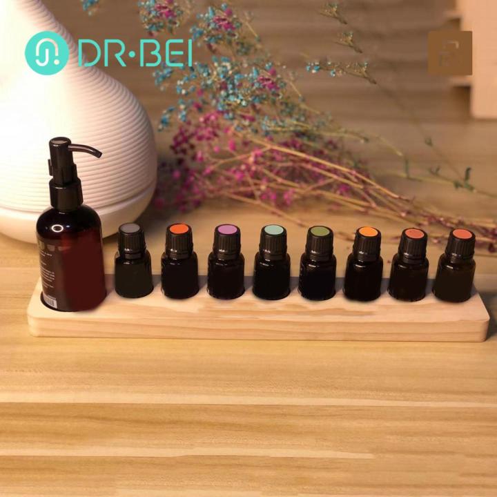 DR BEI Perfume Storage Rack Sturdy 9-Hole Wooden Perfume Bottle Storage ...