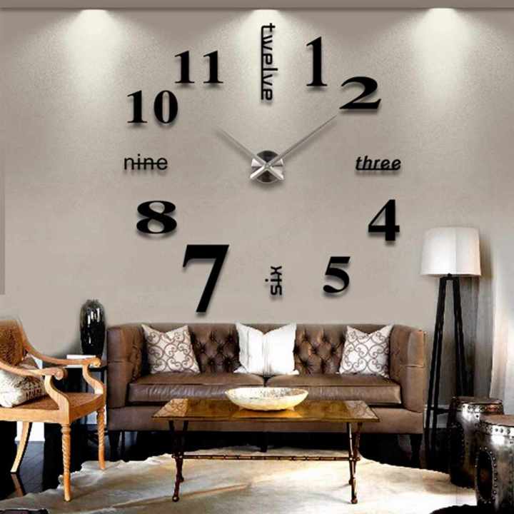 Clock House Diy Stick On Wall Clock | Daraz.com.bd