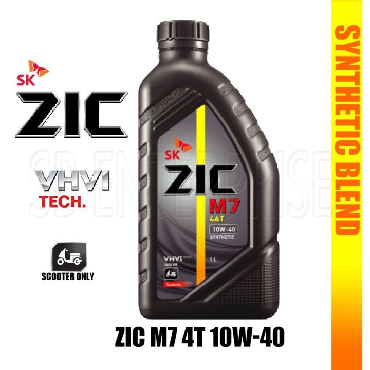 ZIC M7 (4T) 10W-40 Synthetic Engine Oil- 1 Liter | Daraz.com.bd