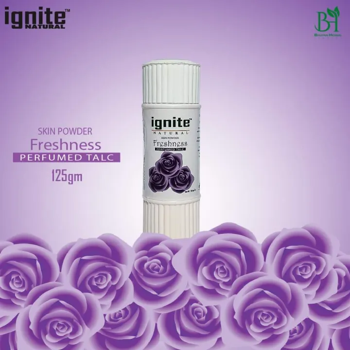 BSTI APPROVED Indian product Ignite Freshness talcum powder - 125 gm | Daraz.com.bd