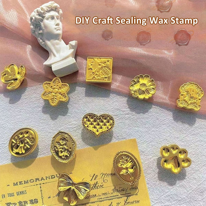 SF Handmade DIY Craft Sealing Wax Seal Stamp Vintage Craft Head Card ...