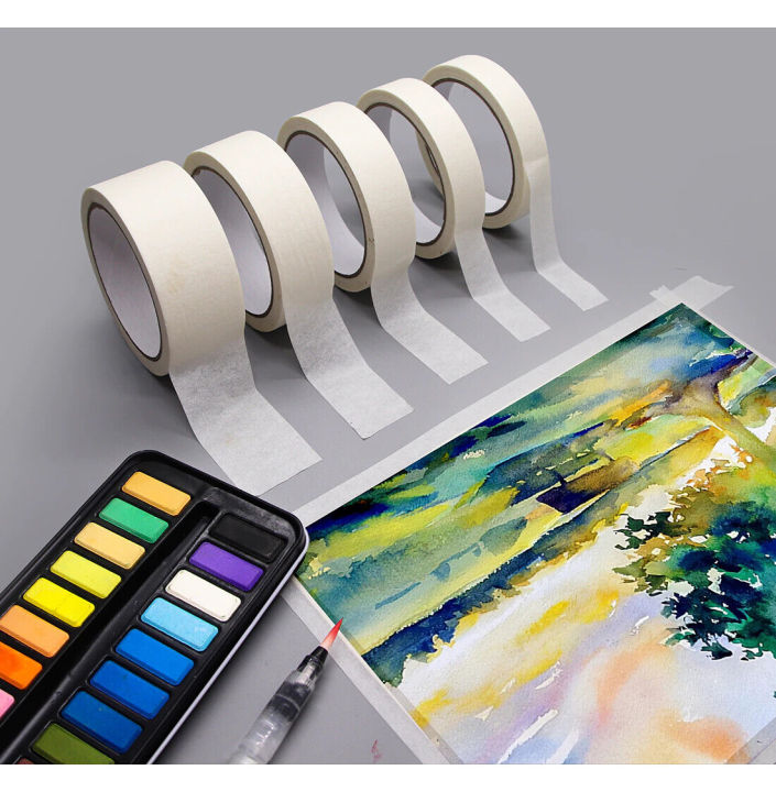 Masking Tape Adhesive Tape Single Side Art Painting White Spraying 1 ...
