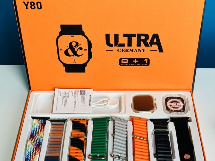 Y80 Ultra Smart Watch Touch Screen 8+1 Strap | Daraz.com.bd