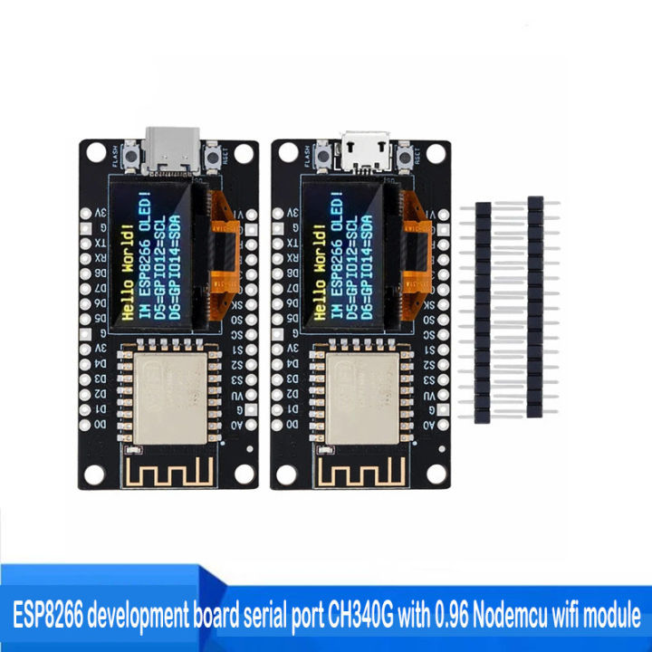 ESP8266 development board serial port CH340G with 0.96 Nodemcu wifi module | Daraz.com.bd