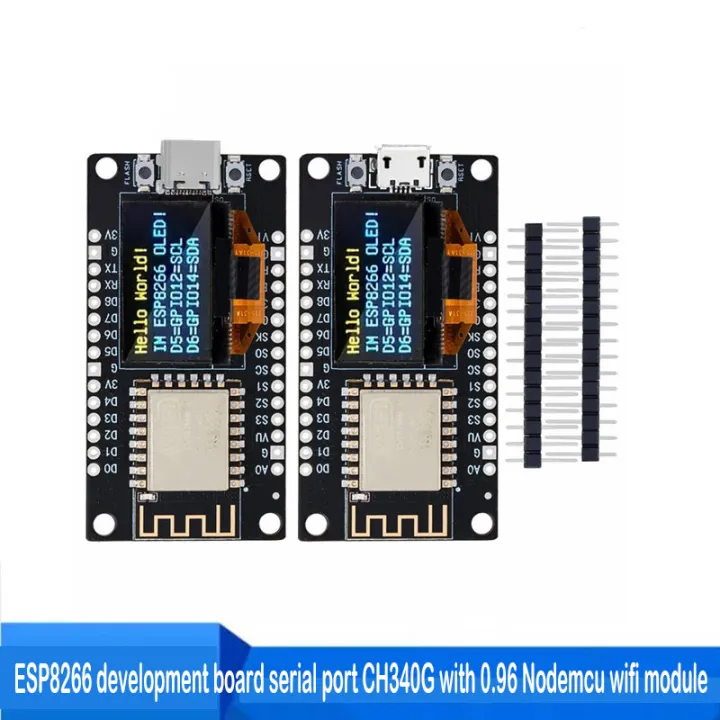 ESP8266 development board serial port CH340G with 0.96 Nodemcu wifi module | Daraz.com.bd