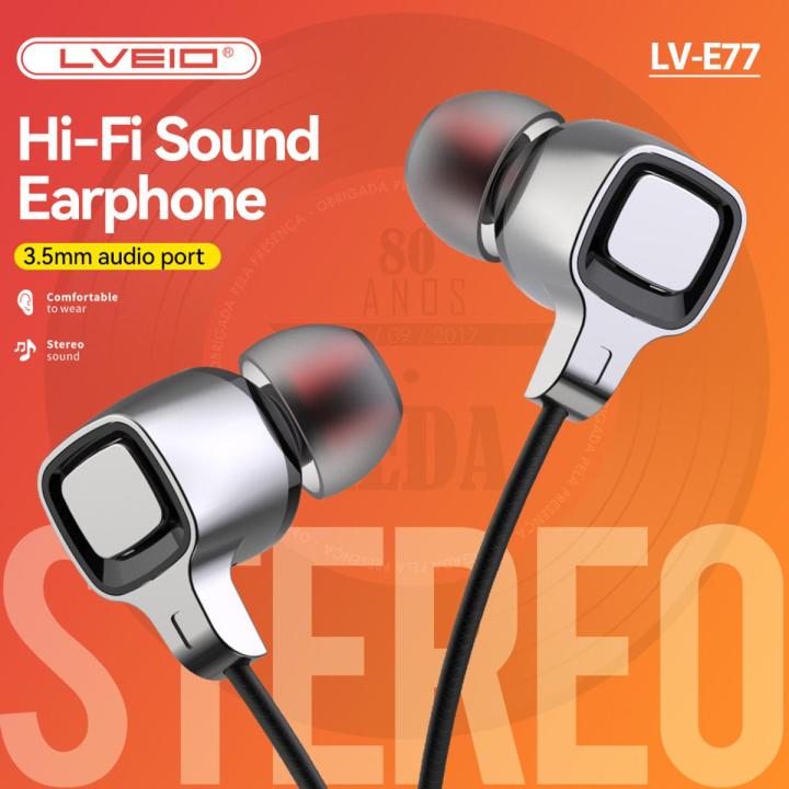 LVEIO LV-E77 3.5mm Wired In-Ear Earphone | Daraz.com.bd