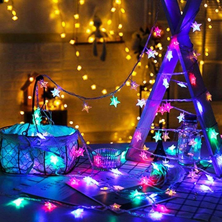 Star Shaped Led Fairy Lights, Christmas Wedding Birthday Celebrations ...
