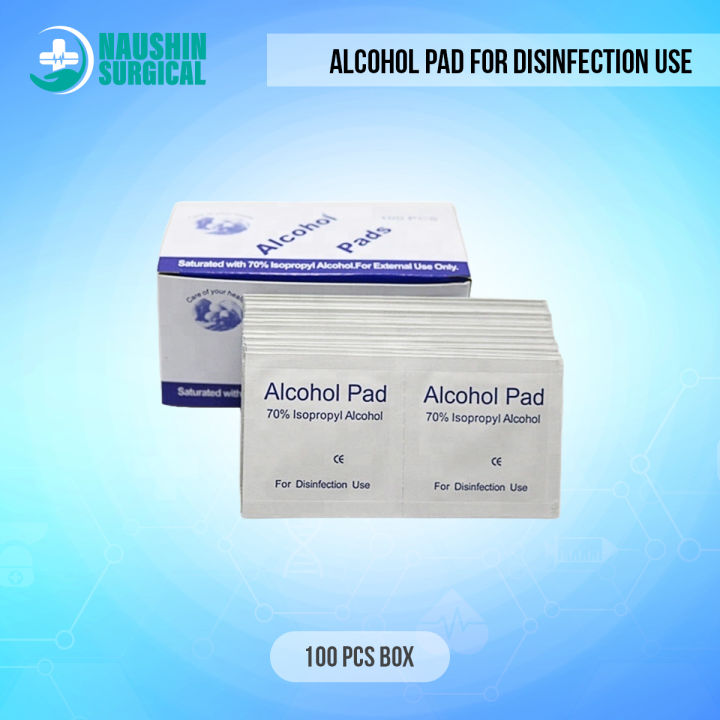 Alcohol Pad for disinfection use -100 pcs box | Daraz.com.bd