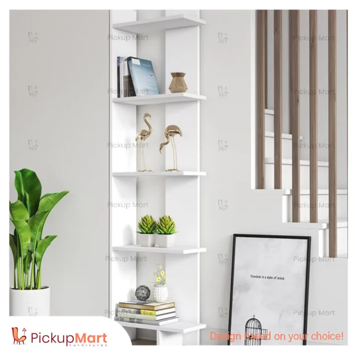 Laminated Board Book Shelf | Showpiece Rack | Living Room furniture ...