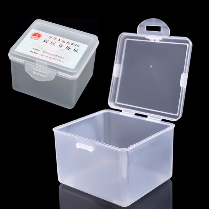 Multifunctional Simple Transparent Stationery Storage Box Hardware Case ...