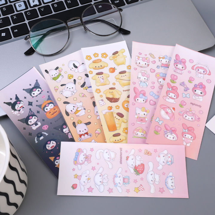 1/2/5PCS Cartoon Cartoon Sticker Sanrio Modeling Sticker Goo Card ...