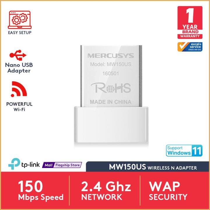 Mercusys MW150US N150 Wireless Nano USB Adapter | Daraz.com.bd