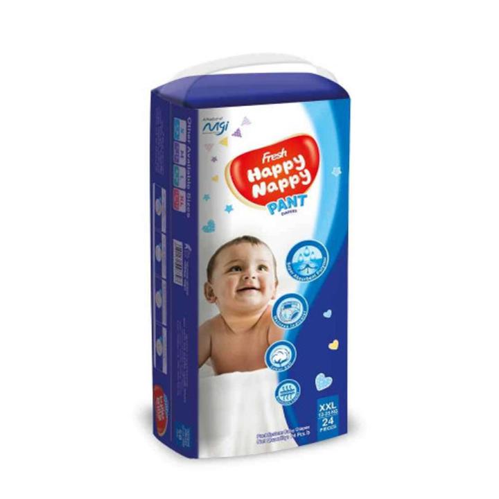 Fresh Happy Nappy Pant Diaper XXL (12-25 kg) 24 pcs | Daraz.com.bd