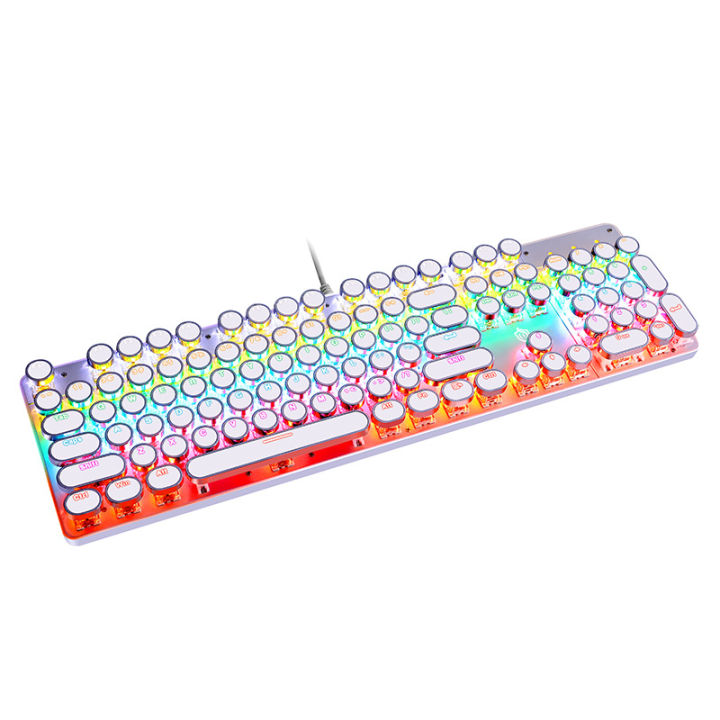 Meishang e family HJK900 punk mechanical keyboard 104 keys metal ...