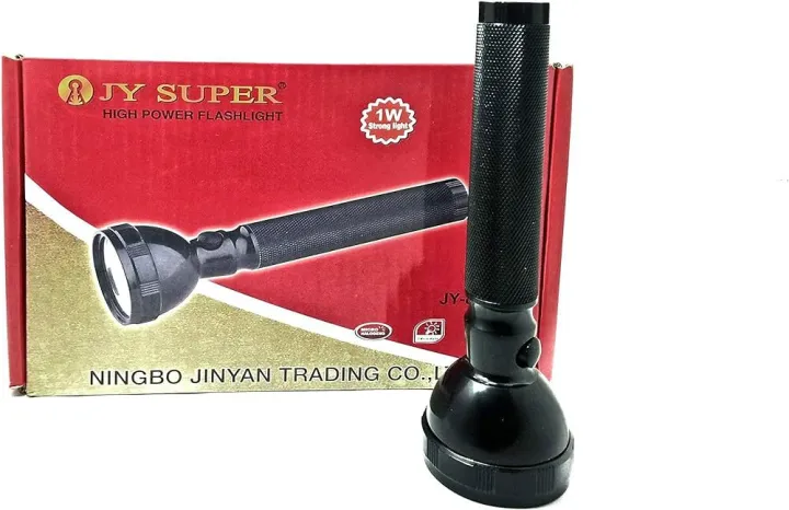 JY Super JY-8970 High Power Long Life Flashlight - Rechargeable LED ...