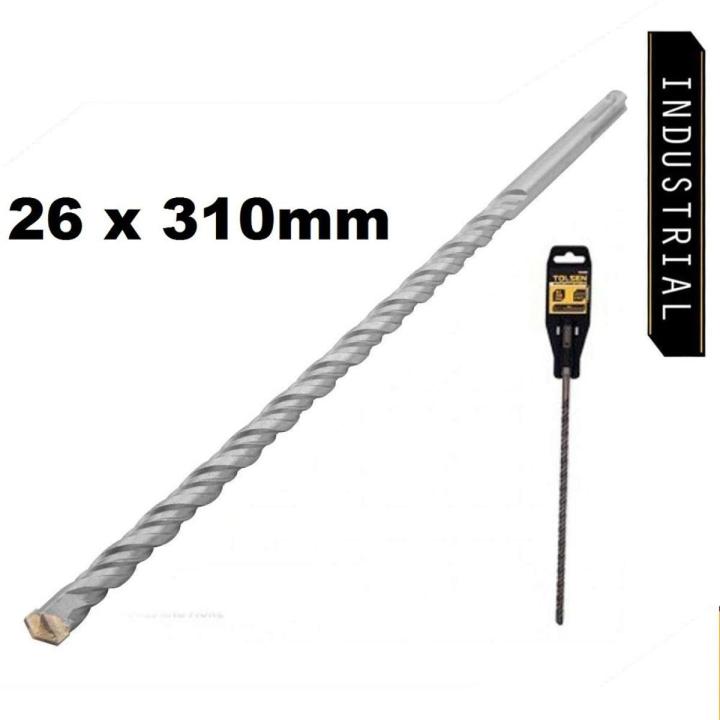 TOLSEN 26 x 310mm SDS Plus Hammer Drill bit (Ø26mm x Length 310mm ...
