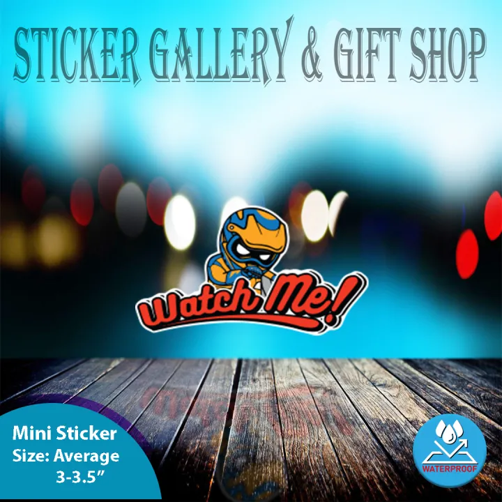 Bike Sticker | Watch me | ( Waterproof & Premium quality)/ Sticker ...