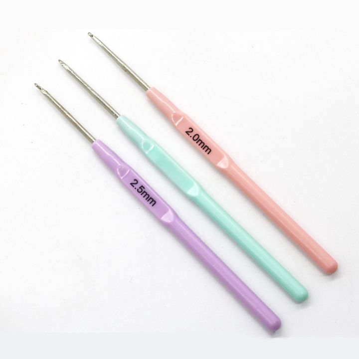 3Pcs/set Small Size Plastic Crochet Hook Knitting Needles Weave Sweater ...