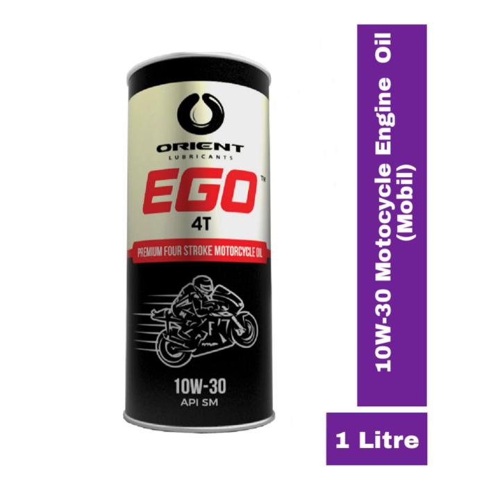 EGO Premium Engine Oil 4T 10W-30 API SM for Motorcycle Mineral Grade ...