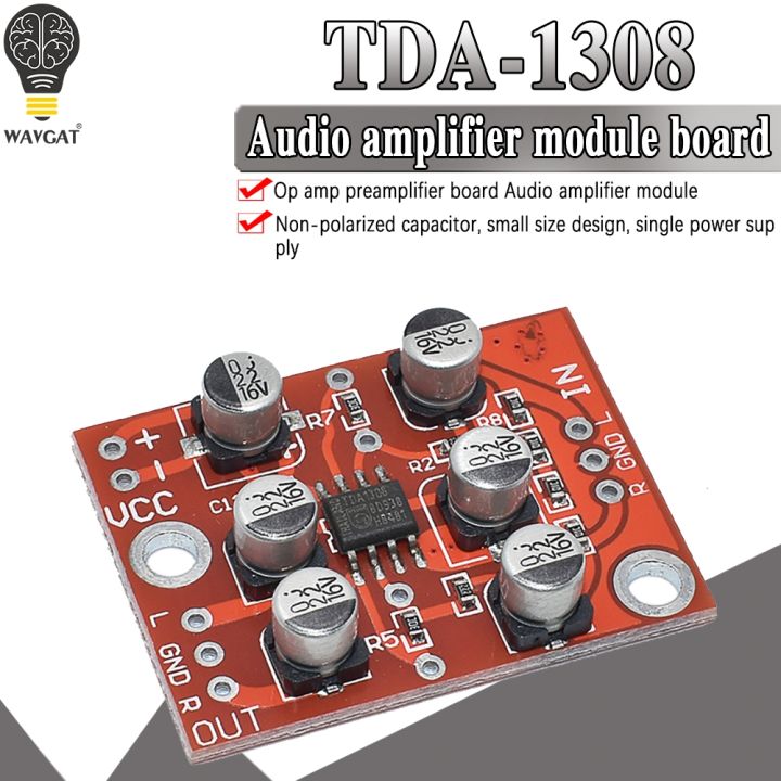 【The road to happiness Store】Mini headphone TDA1308 audio module voltage front stage amplifier ...