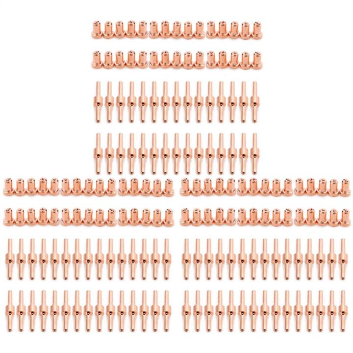 180Pcs Red Copper Extended Long Plasma Cutter Tip Electrodes & Nozzles ...