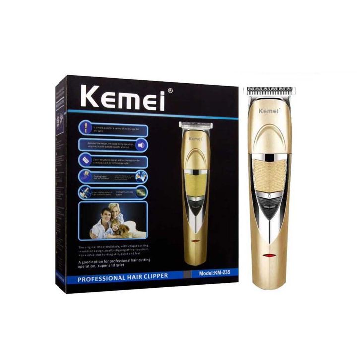 Kemei KM-235 Trimmer for Men (Gold) Trimmer | Daraz.com.bd