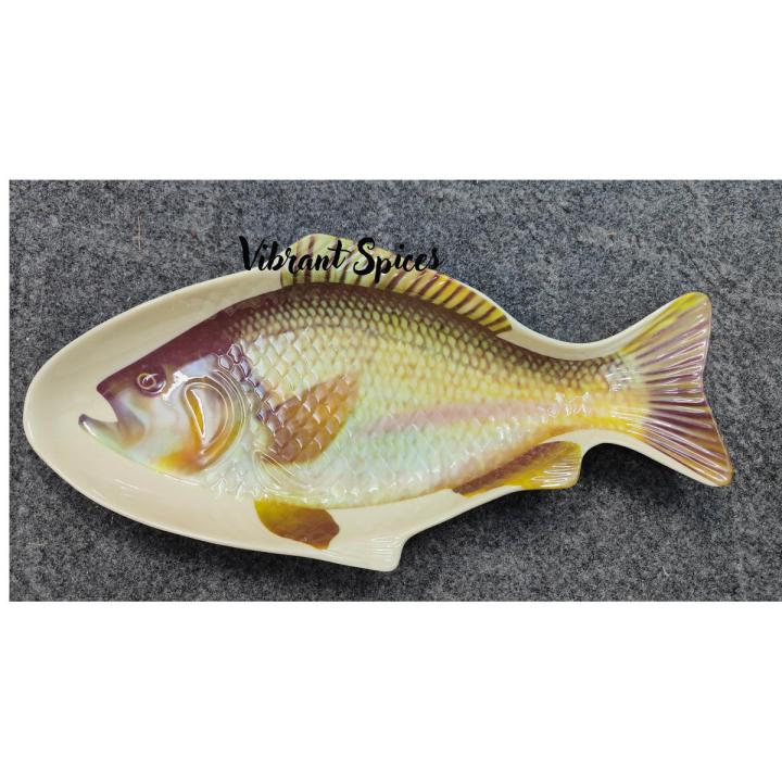 new Excusive Fish Design Serving Dish / Plate 14" Inch,Oven Proof ...
