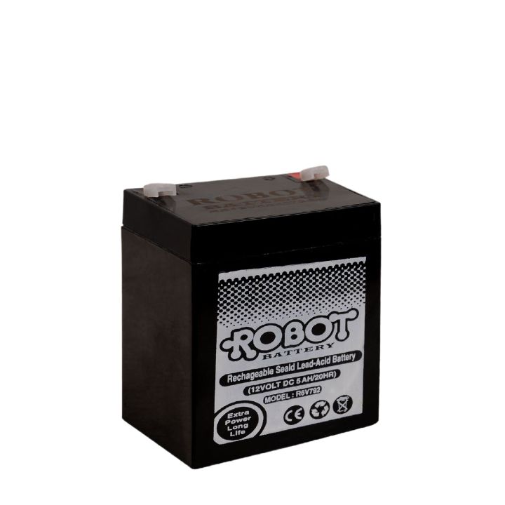 Robot Battery - 12V 5Ah Multi-Use Rechargeable Sealed Lead Acid Battery ...