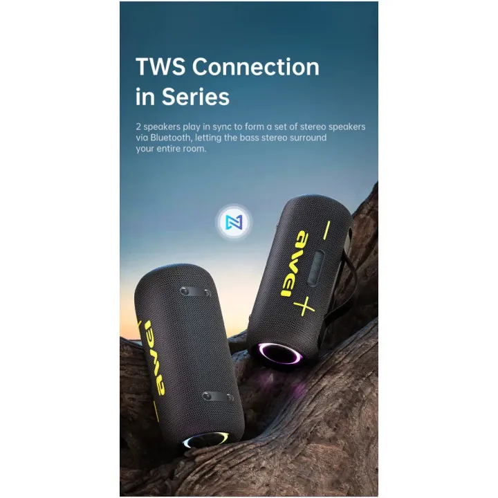 New 2025 Awei KA10 60W Loud BoomBox True Wireless Easy Carry RGB ...