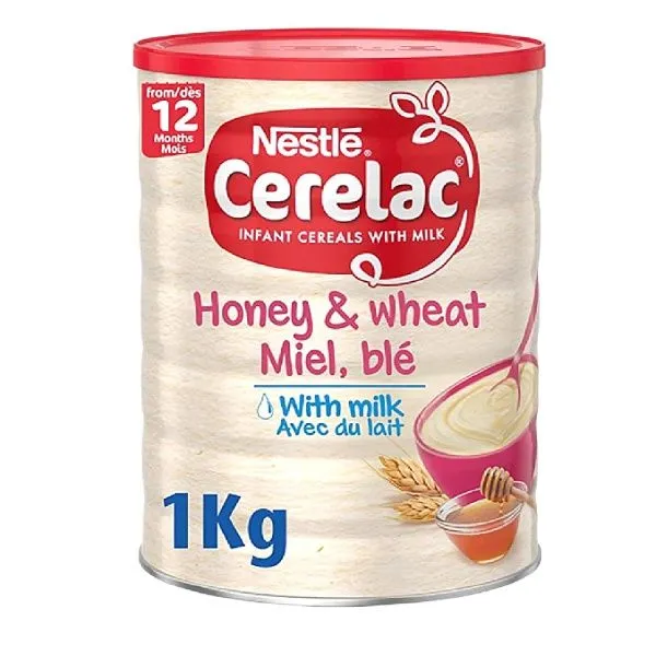 Nestle Cerelac Honey & Wheat 1kg 12 Months Baby Cerelac, Made in UK ...