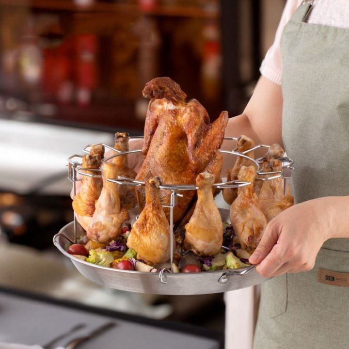 Barbecue Supplies Versatile Chicken Drumstick Stand Stainless Steel ...