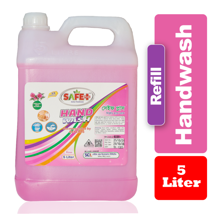 Safe Plus Handwash Re-Energize 5L Mega Refill Super Saver Pack, pH ...