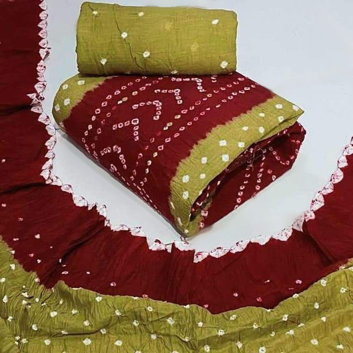 Premium Quality - Chundi Batik Cotton Fashionable Three Piece ...