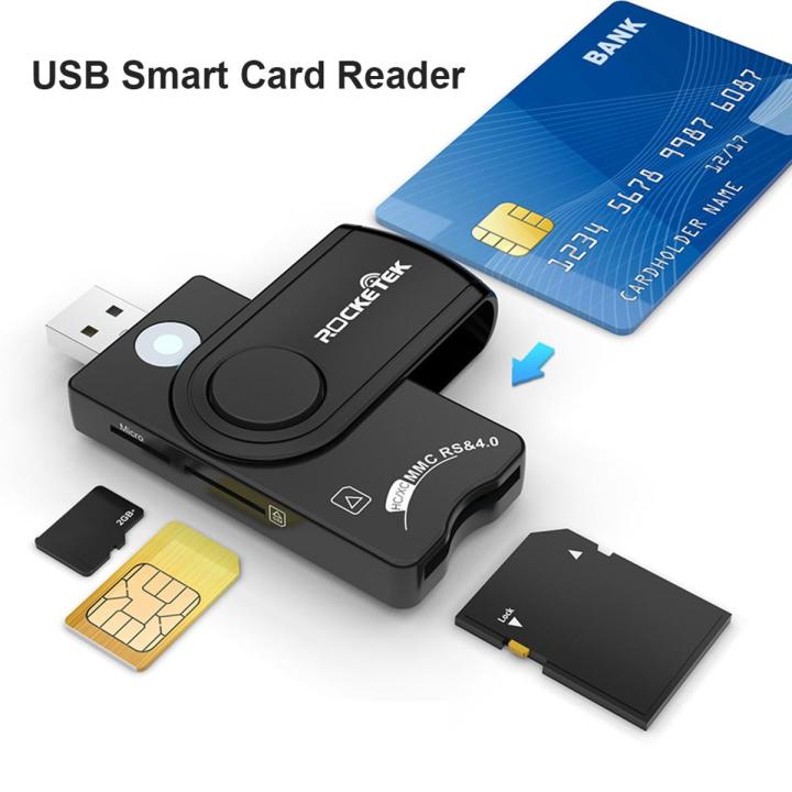 Rocketek Cr310 Usb 2.0 Tax Declaration Ic Smart External Card Reader Tf ...