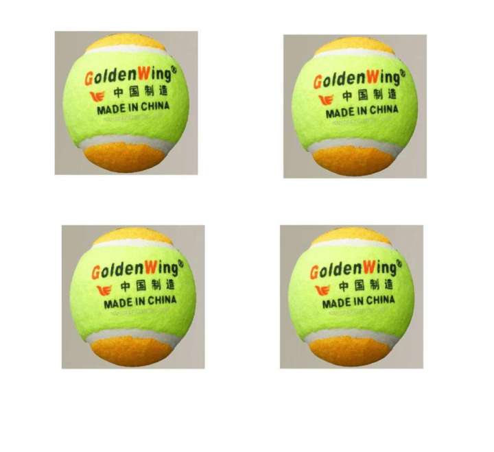 Original Golden Wing Tennis Ball 4 pcs Set | Daraz.com.bd