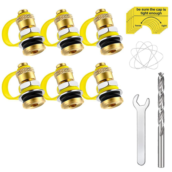 Fuel Gas Can Vent Caps, 6 Pack Upgrade Fuel Gas Can Vent Kit, Used for ...