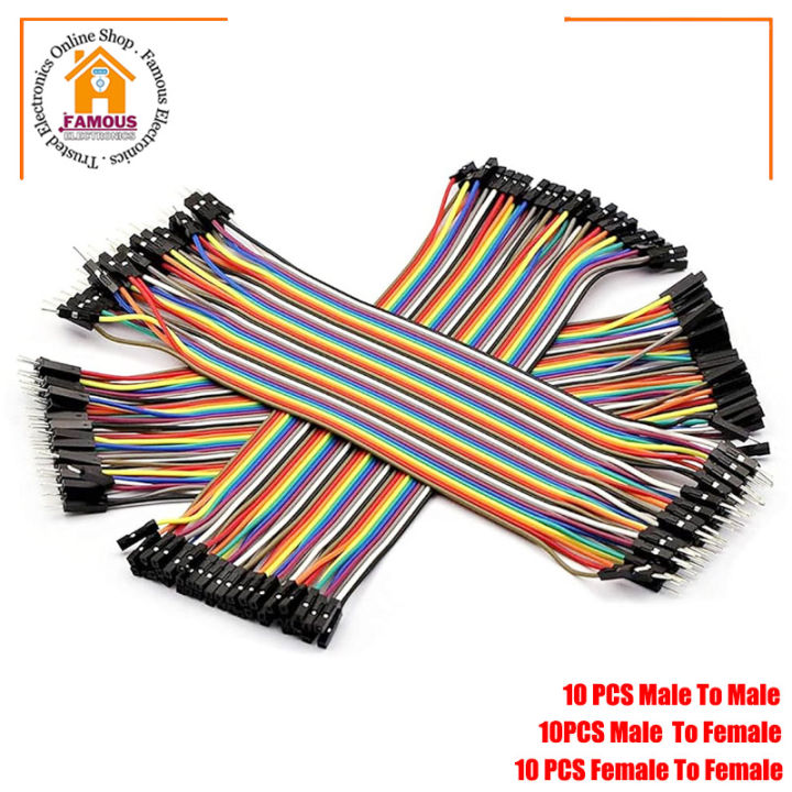 3 SET/30 PCS - Arduino Jumper Connecting Wires Male Female all types ...