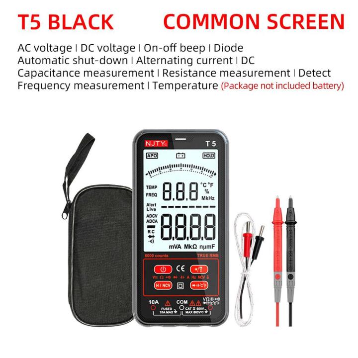 NJTY T1 Pocket Smart Mini Multimeter Digital Automotive Tester TrueRMS ...
