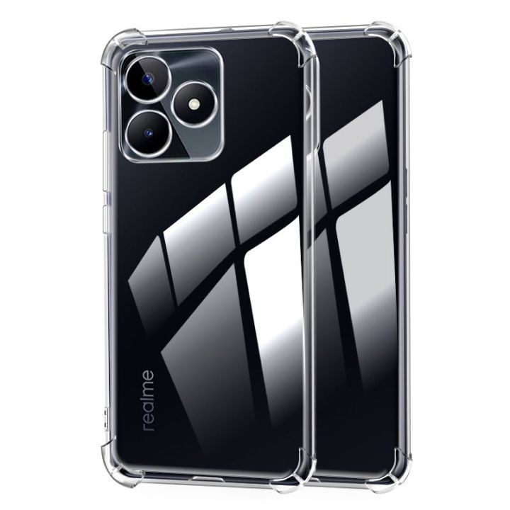 FOR REALME C53 / C51 SOFT CLEAR TRANSPARENT BACK COVER | Daraz.com.bd