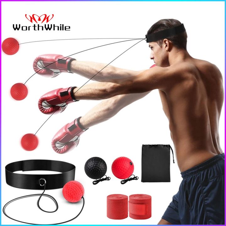WorthWhile Kick Boxing Reflex Ball Head Band Fighting Speed Training ...
