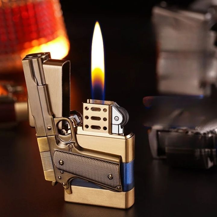 Grinding Wheel Fire Stunning Lighter 3d Shape Metal Gas Lighters ...