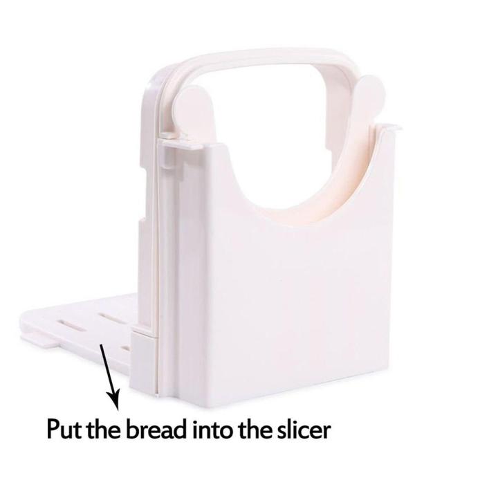 【VisioN Shop】Folding Adjustable Bread Slicer Kitchen Tool Loaf Cutting ...