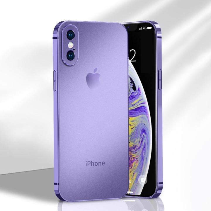 Sanptoch Plating Matte Phone Case For iPhone X Xs Max Straight Edge ...