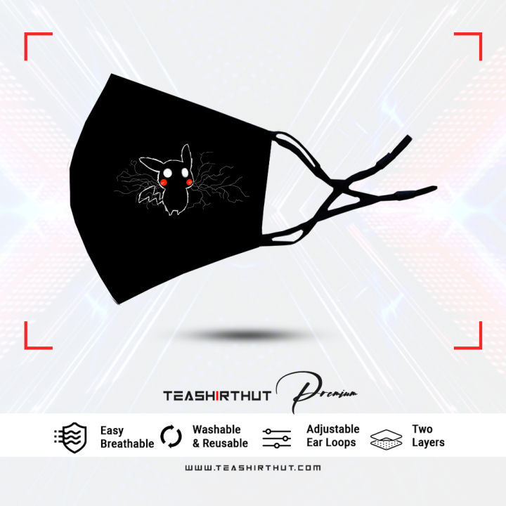 Pokemon Pikachu Exclusive Anime Design Edition Mens Fashion Mask ...