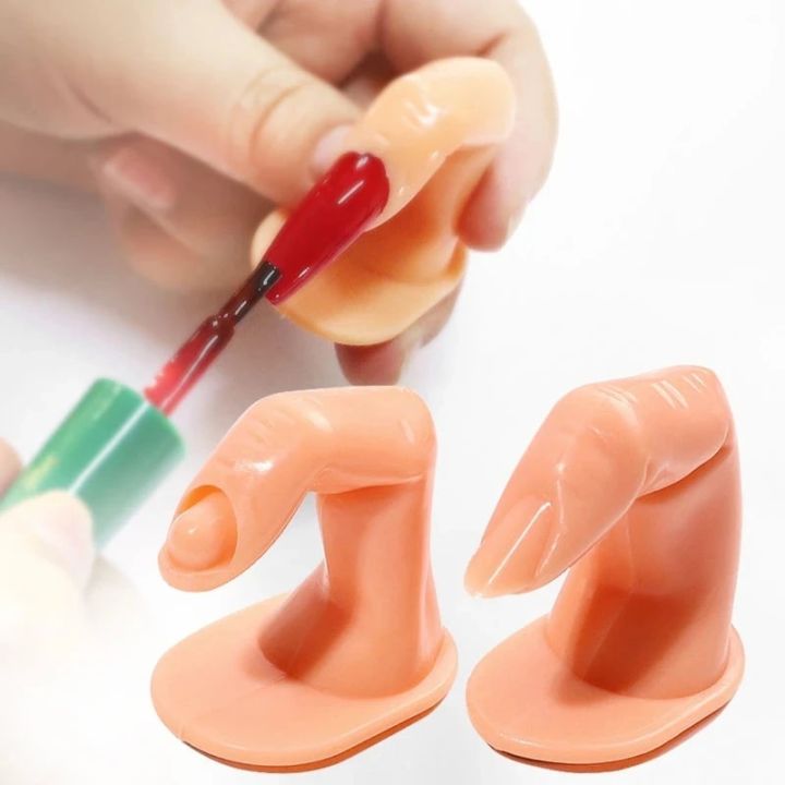 Professional Plastic Nail Art Practice Finger Plastic Hand Model For UV ...
