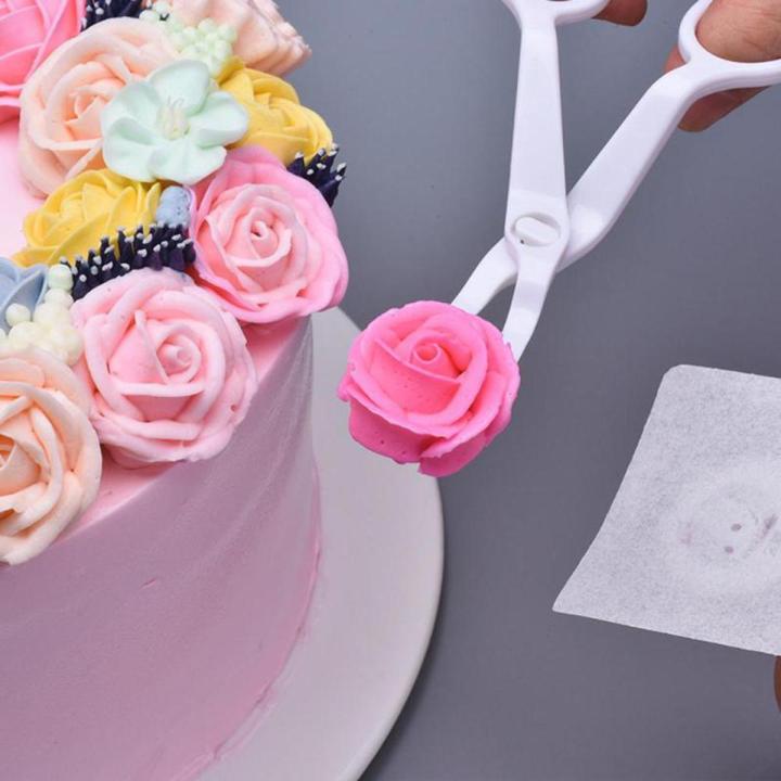 Rose Flower Scissors Nail Safety Rose Decor Lifter Fondant Cake ...